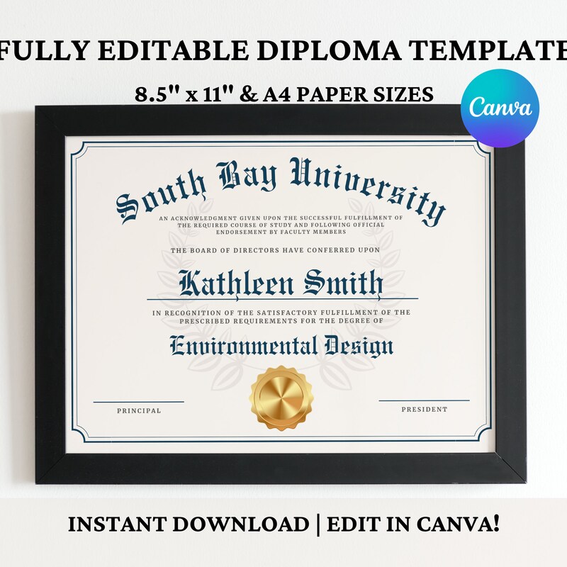 Diploma - Etsy