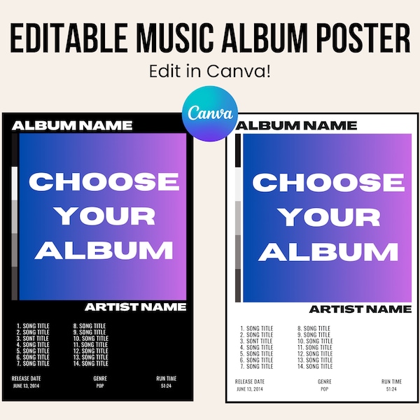 Album Cover Posters - Etsy