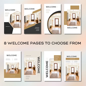 Modern Digital Welcome Book Airbnb Canva, Mobile Digital Welcome Guide ...