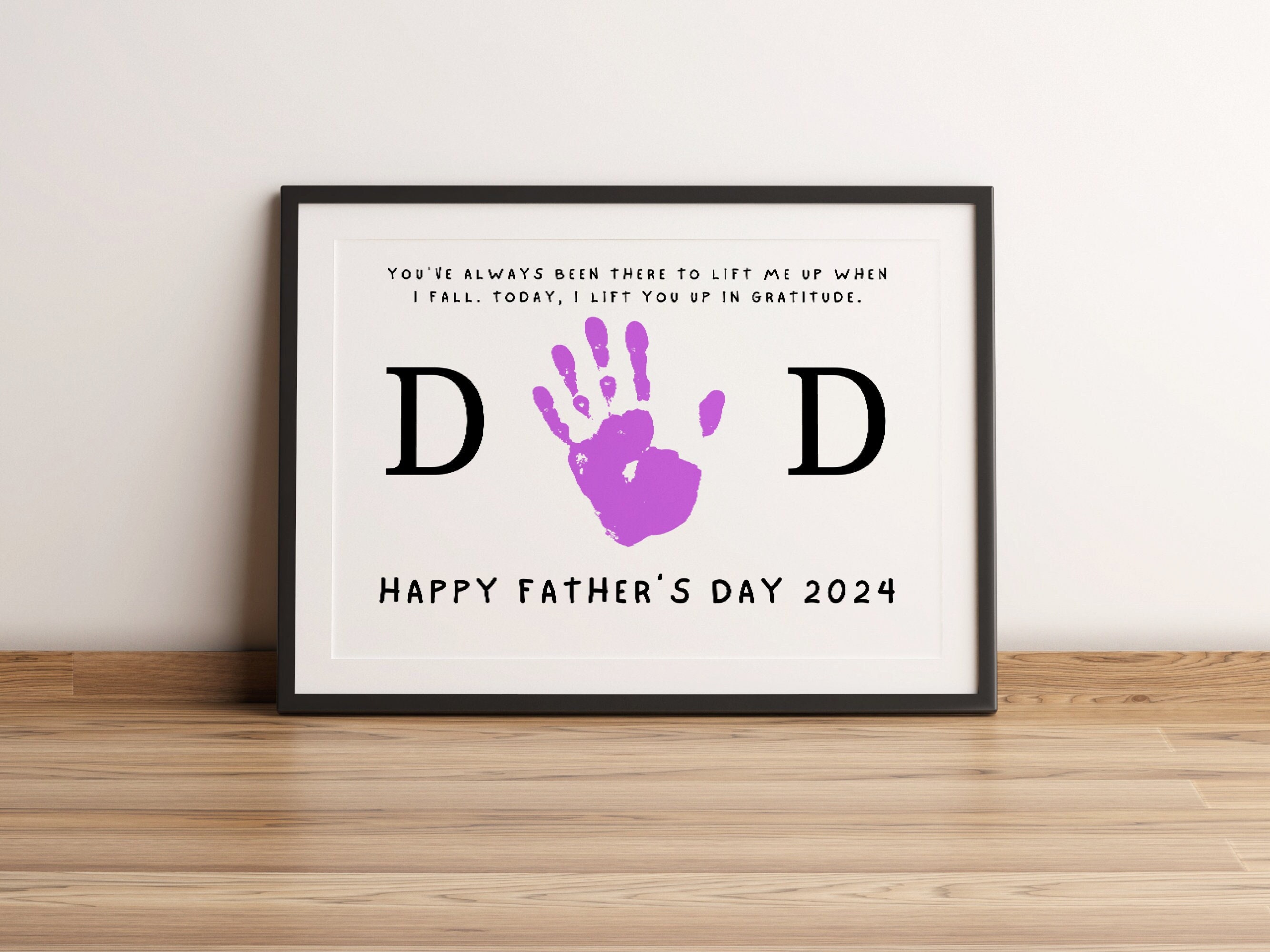 Father's Day Handprint Printable, DIY Craft Gift for Dad, Gift for Dad ...