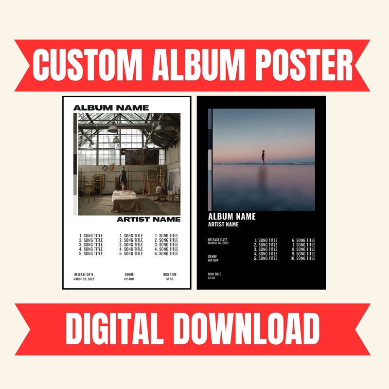 Music Album Posters - Etsy