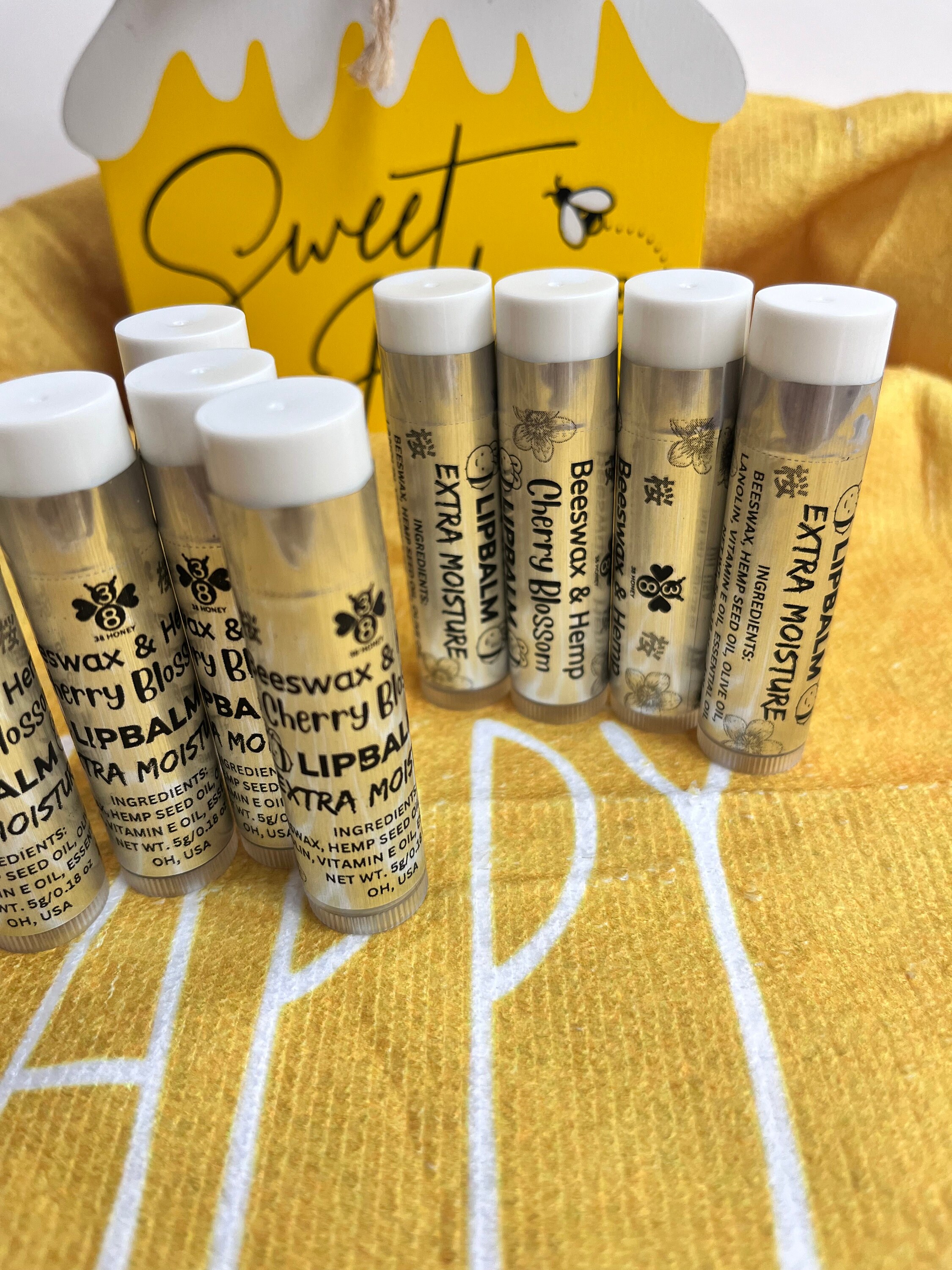 Beeswax & Hemp Lip Balm/beeswax Lip Balm/ Hemp Lip Balm/ Organic Lip ...
