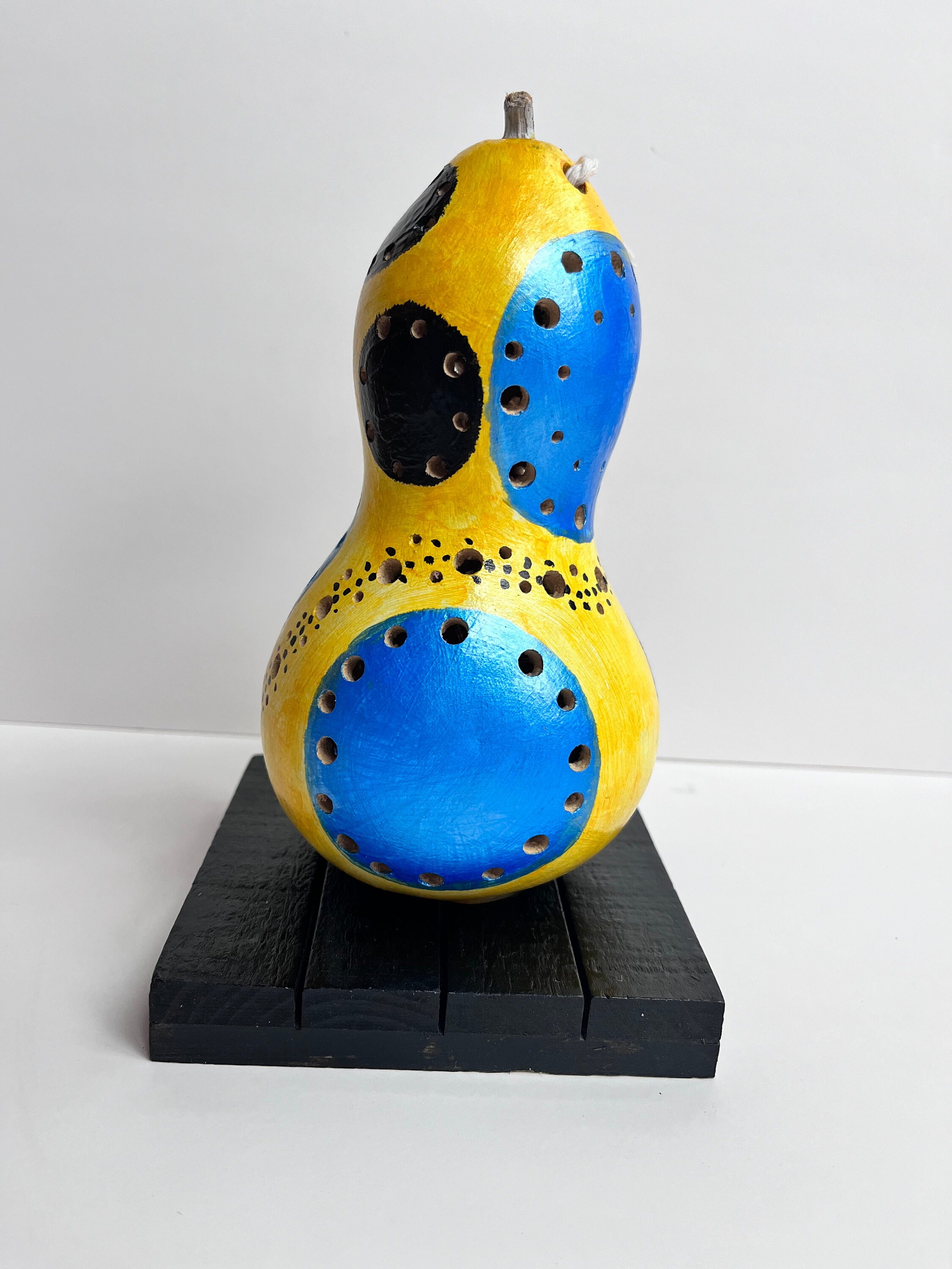 Gourd Lamp/ Natural Gourd Art/ Night Lamp/room Décor Lamp/dots Gourd ...