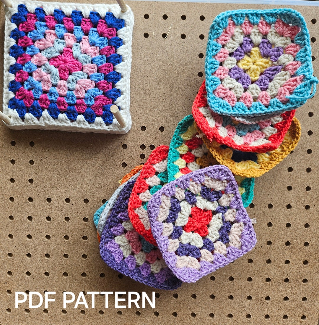 Basic Granny Square Pattern - Etsy