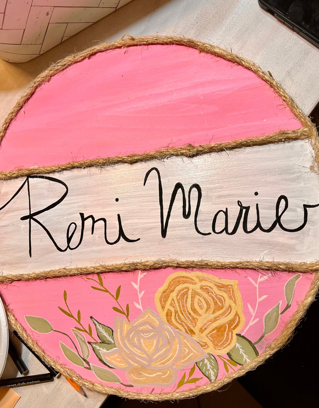 Boho Circle Sign - Etsy