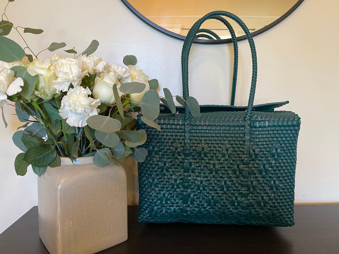 Handwoven Recycled Plastic Tote - Etsy