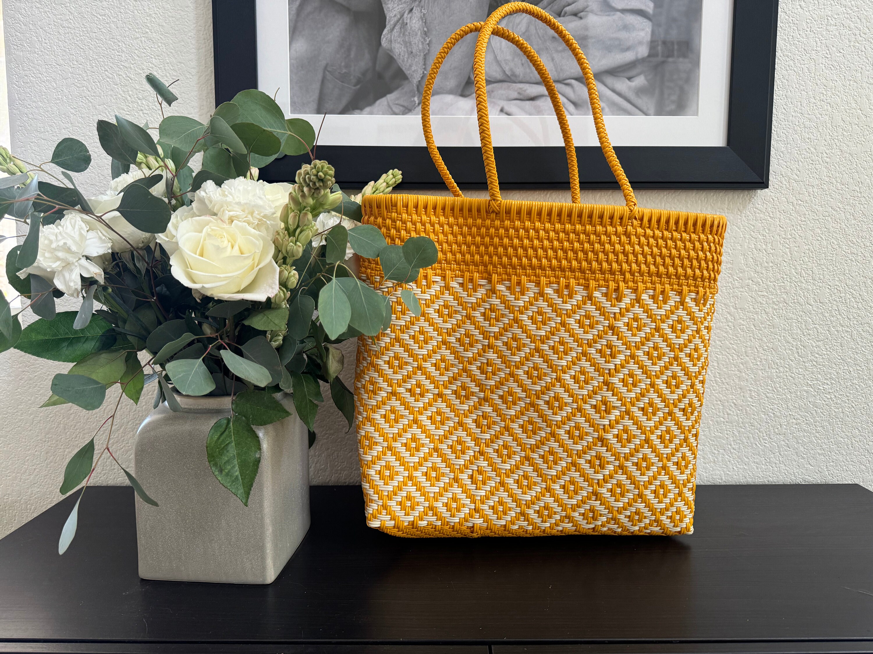 Handwoven Recycled Plastic Tote - Etsy