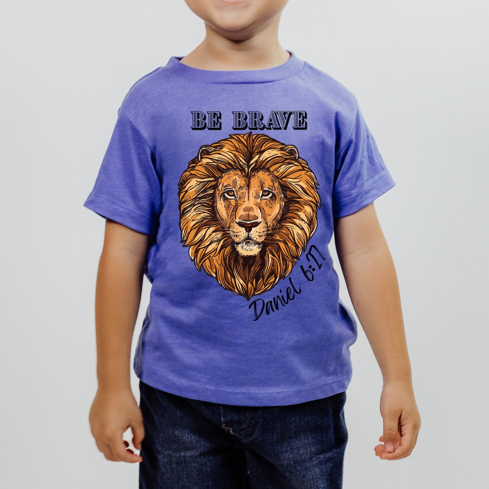 Be Brave Boys Graphic Tee Christian T-shirt Christian - Etsy