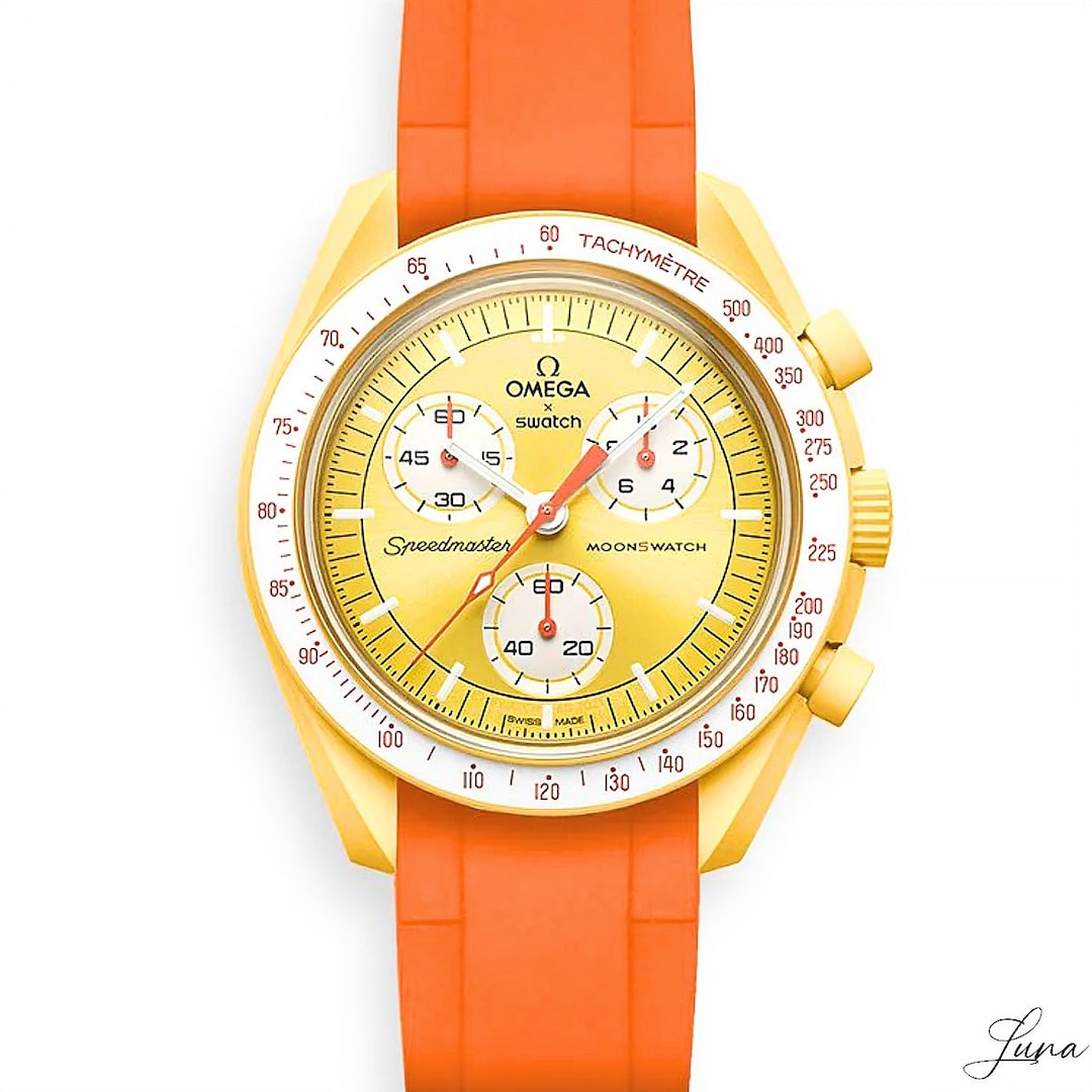 Moonswatch Strap Bracelet Orange Omega X Swatch Watch & Speedmaster ...