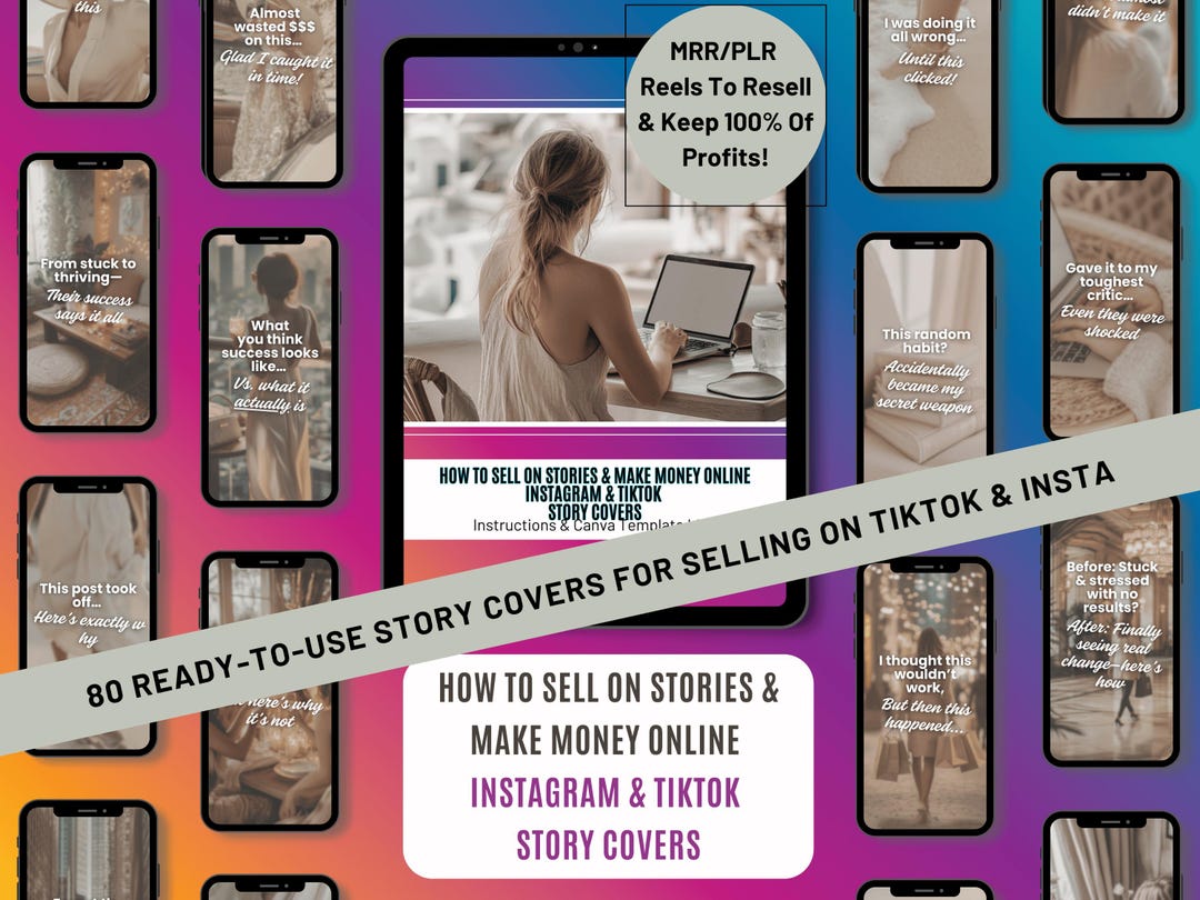 Instagram & Tiktok Story Covers to Sell in Stories | DFY Digital Products W/ Resell Rights ...