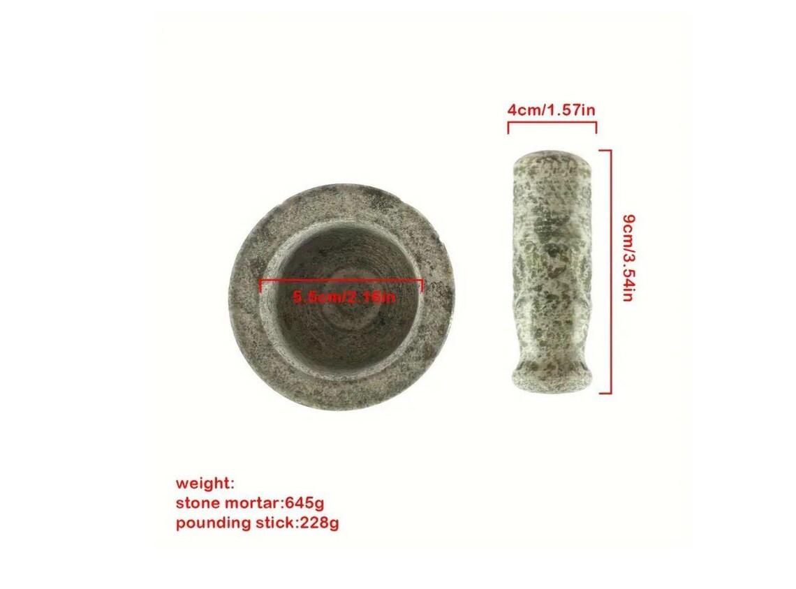 Traditional Natural Stone Mortar and Pestle Set Handcrafted Granite Garlic Press - Etsy