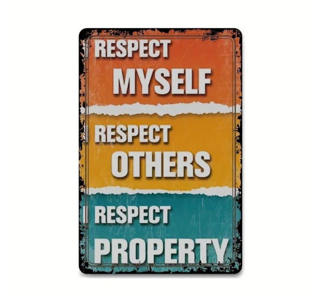 Respect Myself Respect Others Vintage Plaid Wall Art (8"x12") - Etsy