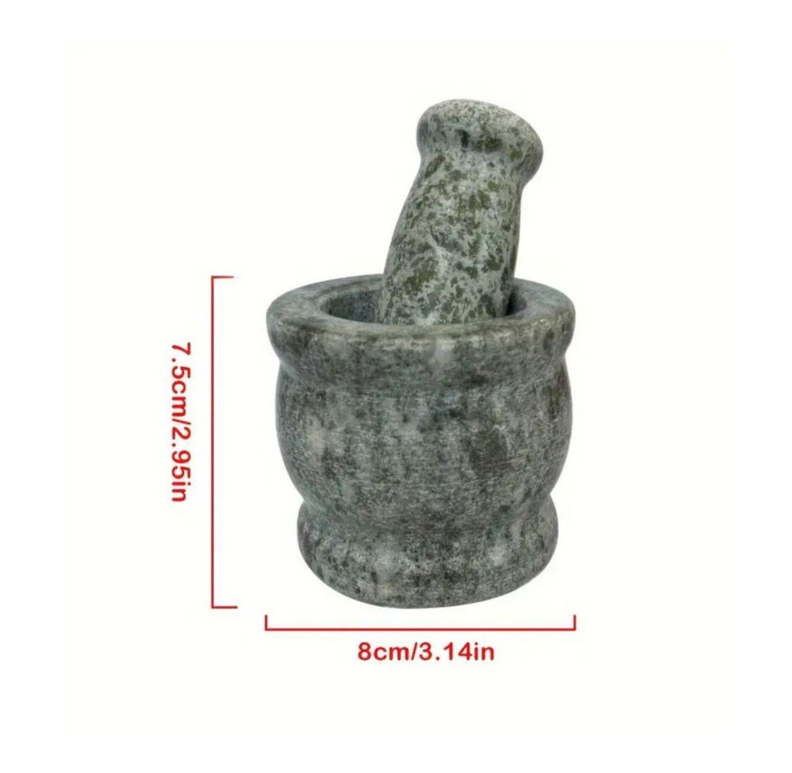 Traditional Natural Stone Mortar and Pestle Set Handcrafted Granite Garlic Press - Etsy