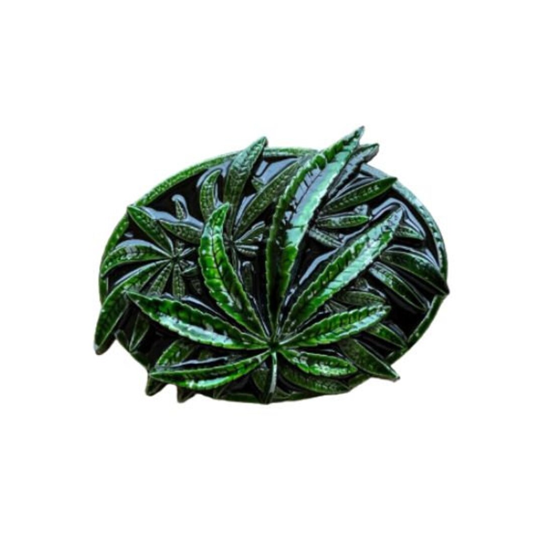Wild Weed Leaf Stoner Metal Belt Buckle - Etsy