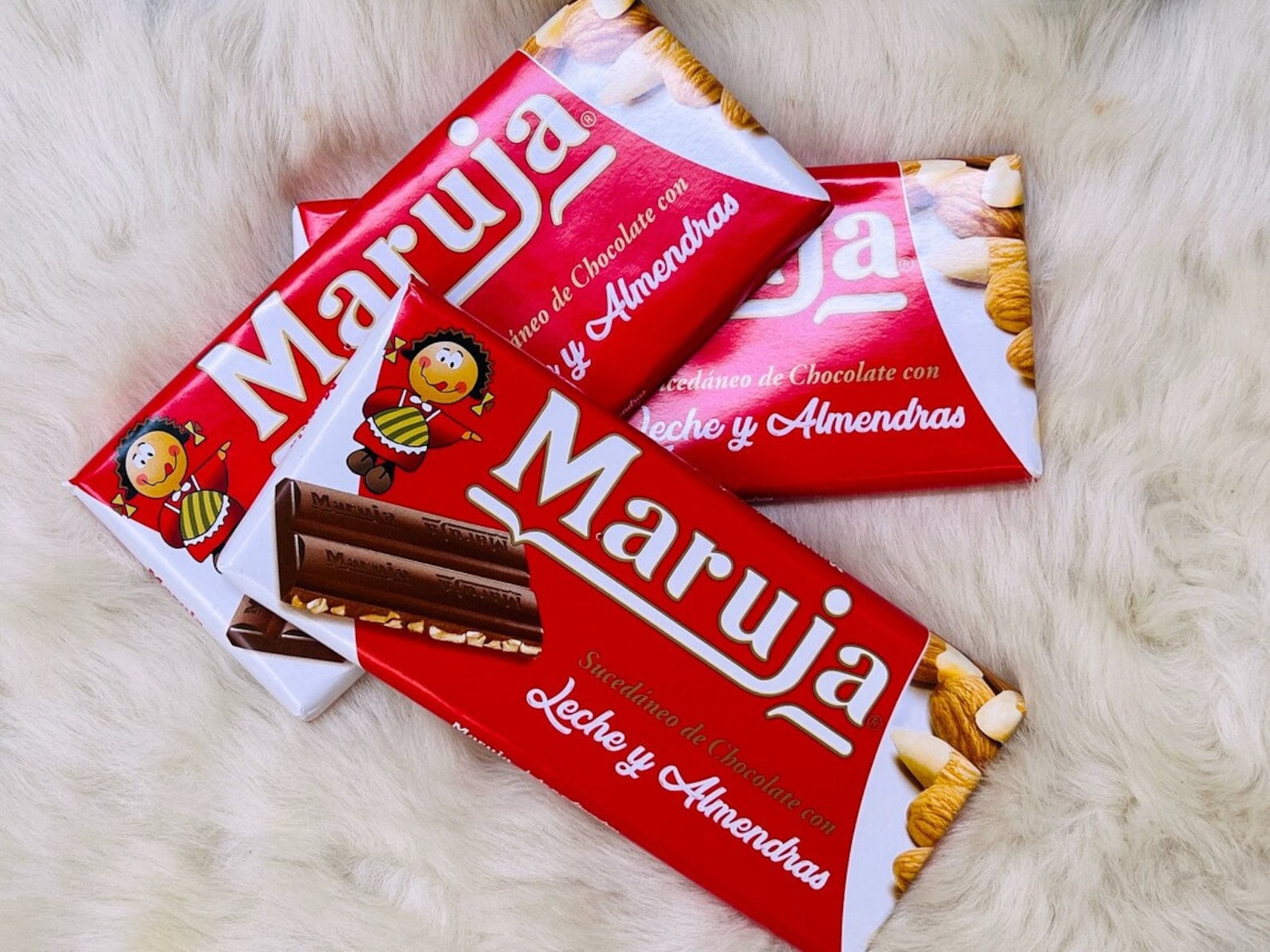 Maruja Milk Chocolate Bar With Almonds (150g) - Etsy