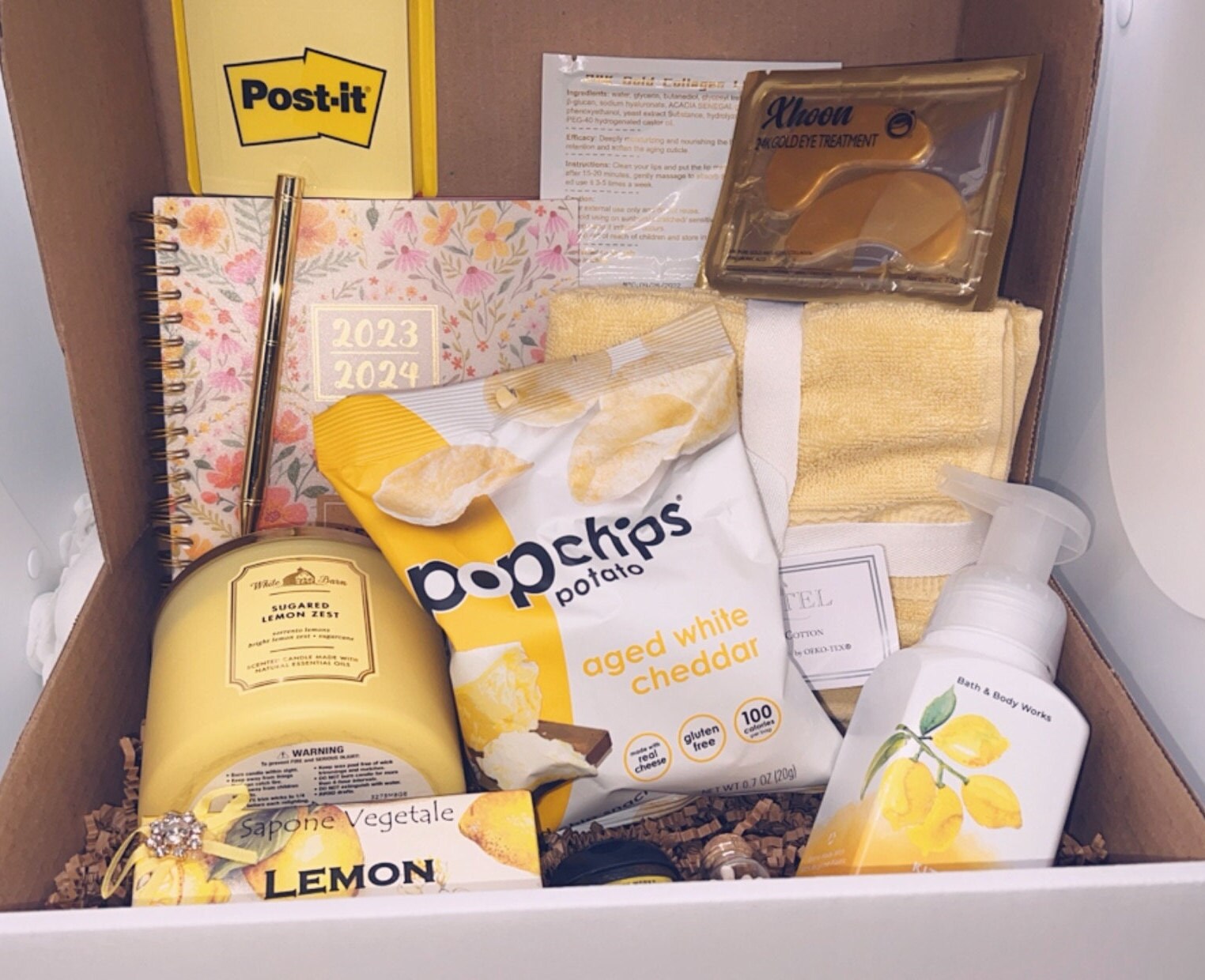 Sunshine-inspired Yellow Gift Box Lemon-themed Cheerful Gift Yellow ...
