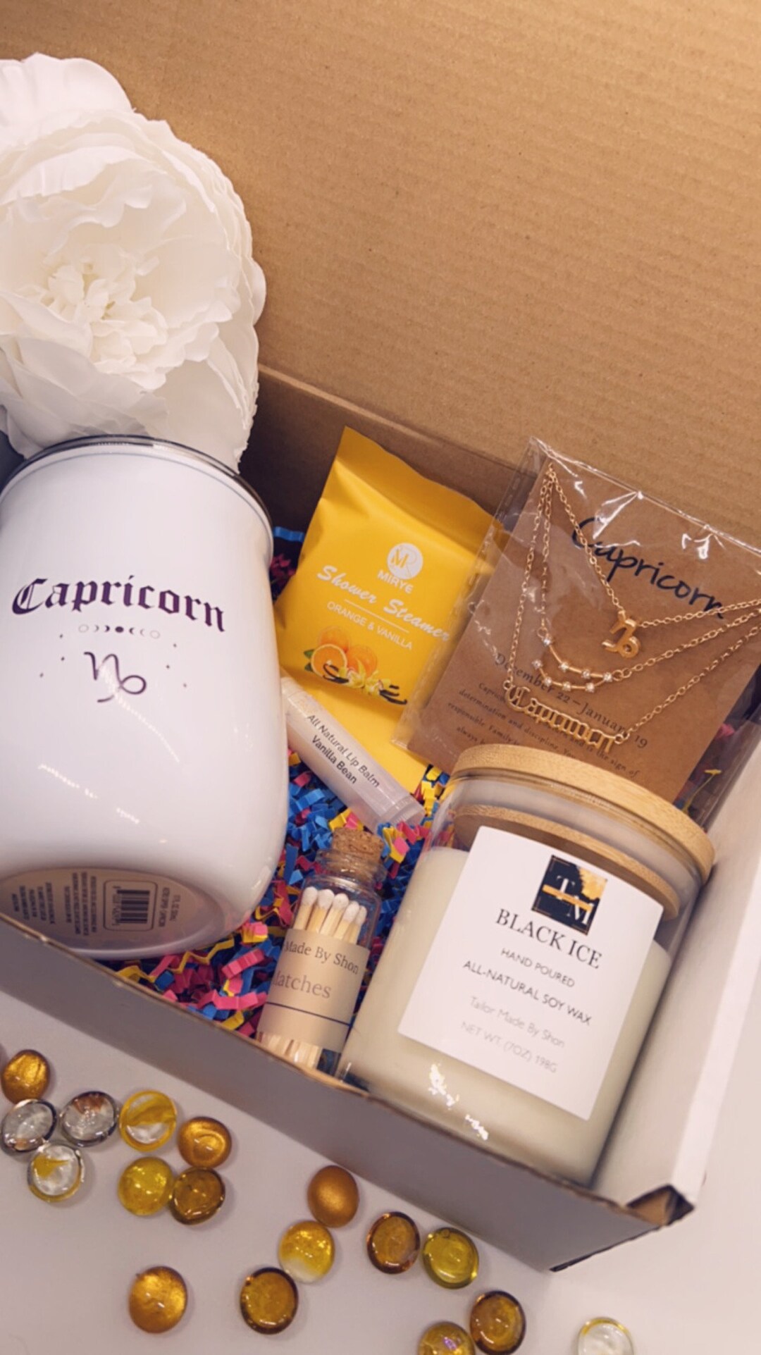 Capricorn Gift Box Personalized Capricorn Gift Box Zodiac Birthday ...