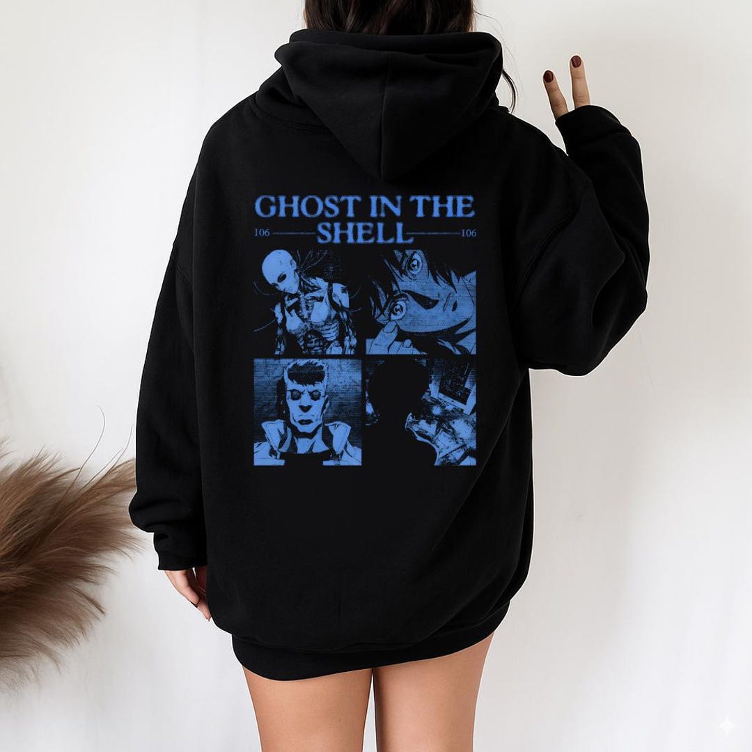 Ghost in the Shell Hoodie, Japanese Manga Cyberpunk Hoodie, Motoko ...