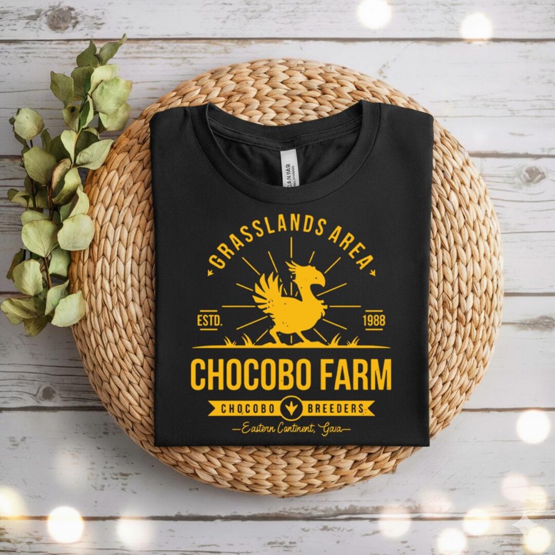 Chocobo Farm Shirt, FF7 JRPG Gamer Tee - Etsy