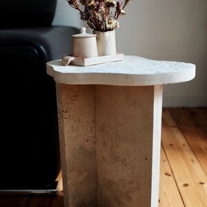 Natural Stone, Travertine, Italian Design 20 X 30 X 43 Cm, Coffee Table ...