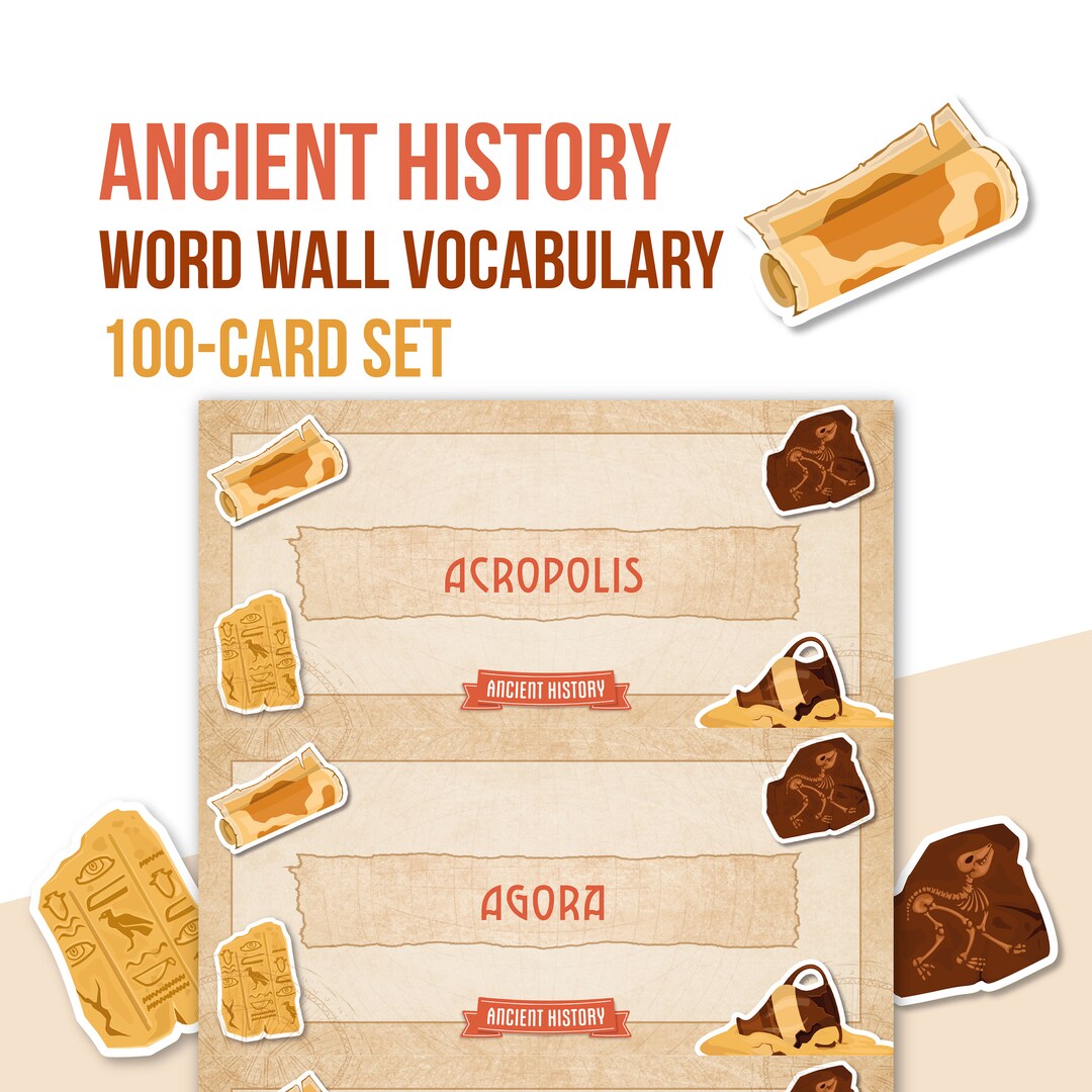 Ancient History Word Wall Vocabulary - Etsy