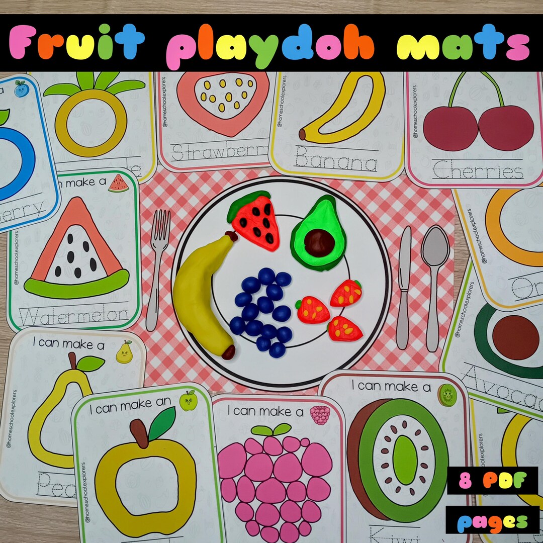 Fruit Playdoh Mats, Preschool Activities, Toddler Activities, Fruit ...