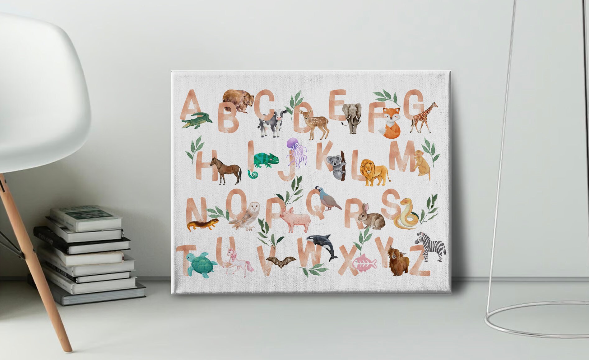 Watercolor Animal Alphabet Printable - Etsy
