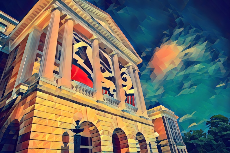 Artistic Print of UW Madison Bascom Hall Limited Edition - Etsy