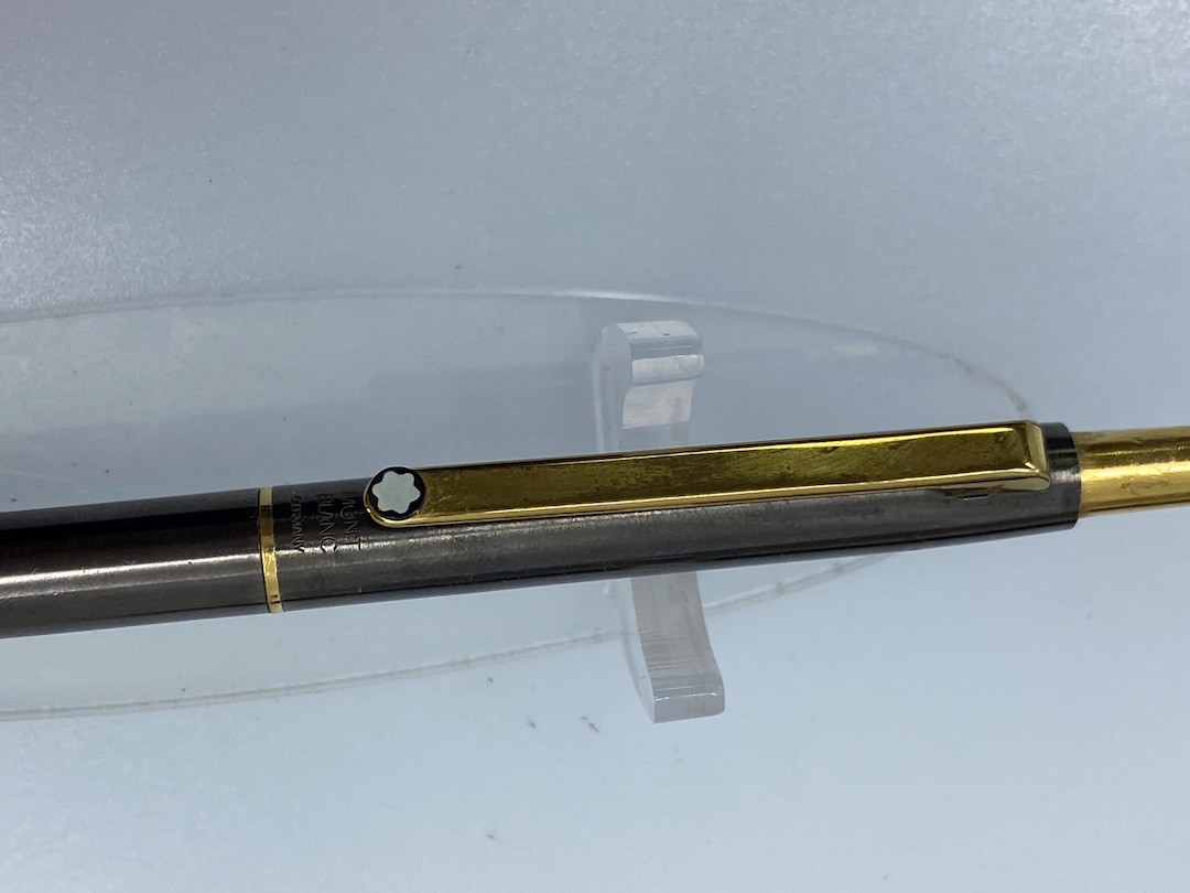 Montblanc Slimline Dark Grey Vintage 80s Ballpoint Pen - Etsy