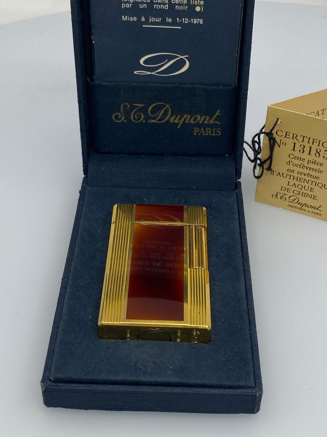 Vintage Dupont Lighter: Luxury in Gold and Chinese Lacquer With ...