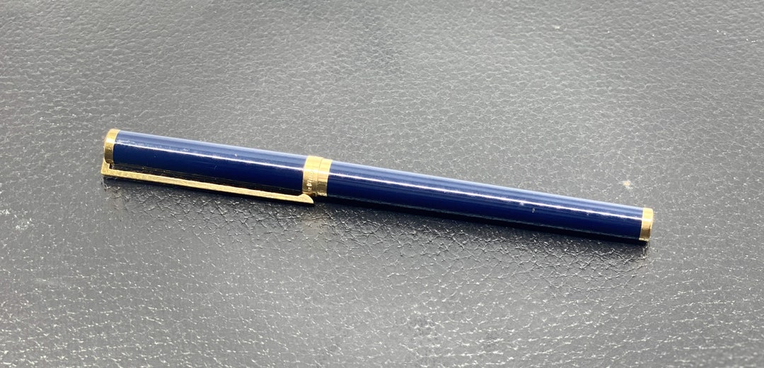 S.T. Fountain Pen Dupont Blue With 18K Gold Nib - Etsy