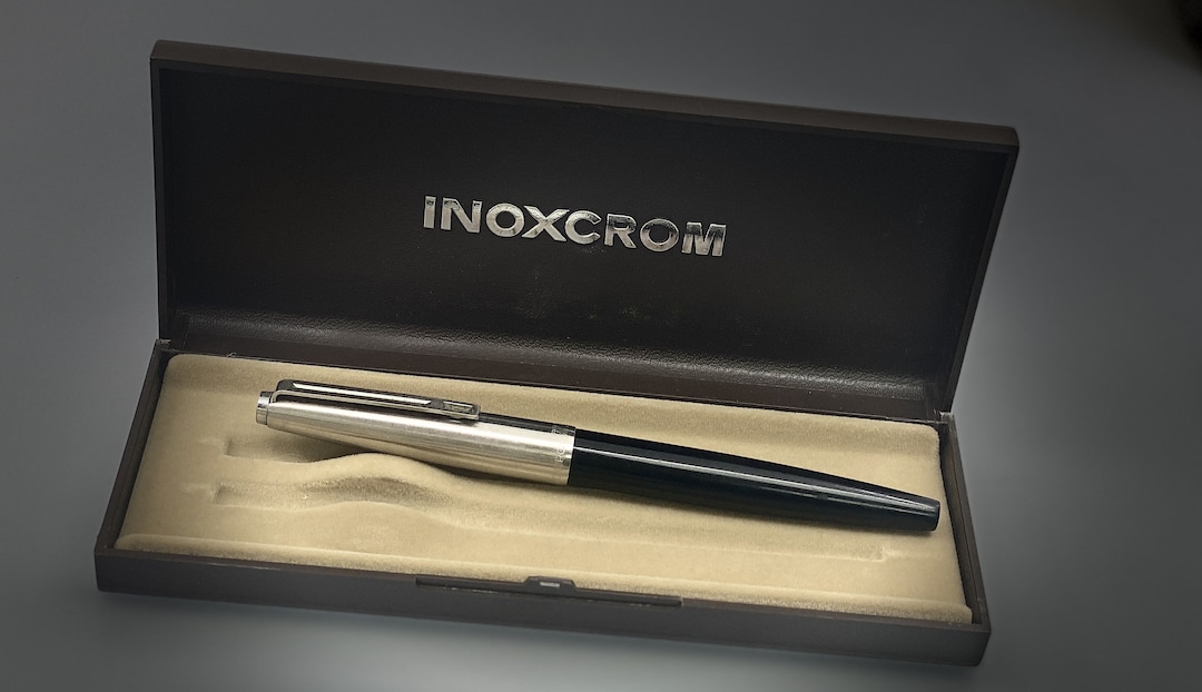 Inoxcrom Fountain Pen From 1960 Vintage Spanish Retro - Etsy