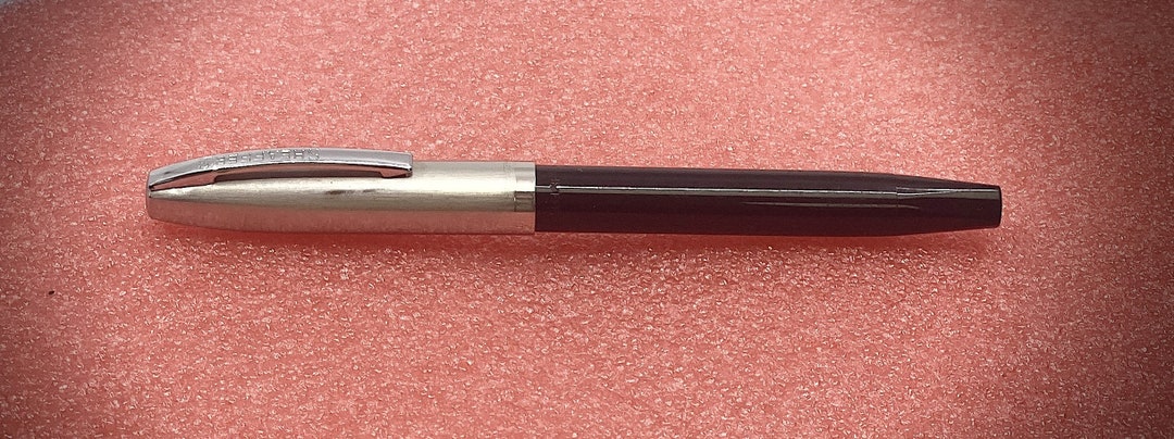 1960 Sheaffer Imperial II Steel and Black Plastic With Touchdown System ...