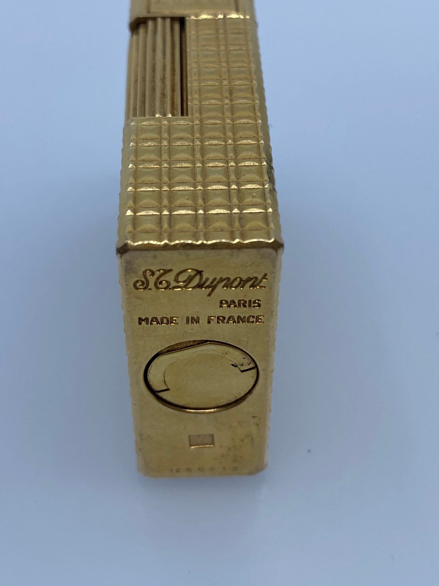 Exquisite S.T. Dupont Ligne 1 Lighter Iconic Diamond Head & Gold Plated ...
