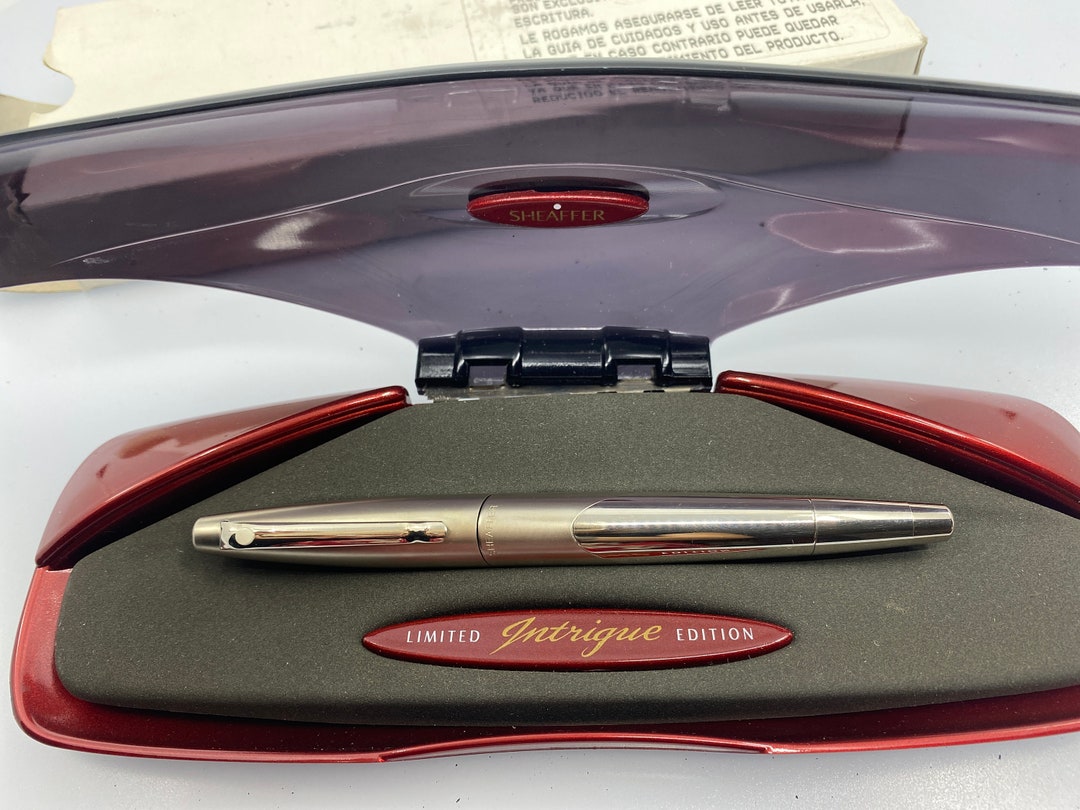 Sheaffer Intrigue 616 Fountain Pen - Medium Shiny Palladium - Etsy