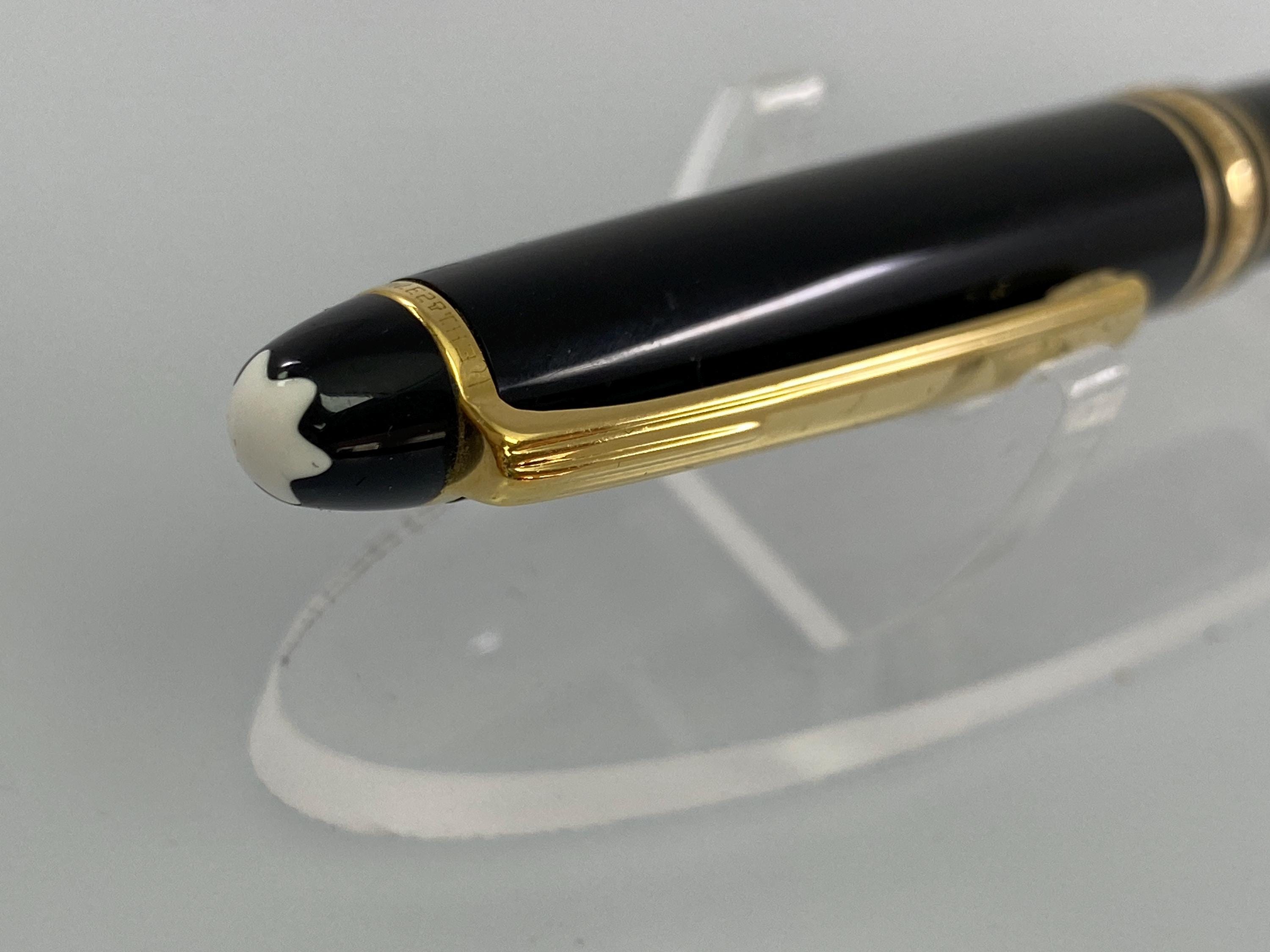 Montblanc Meisterstück PIX Ballpoint Pen Black Resin and Gold Trim - Etsy