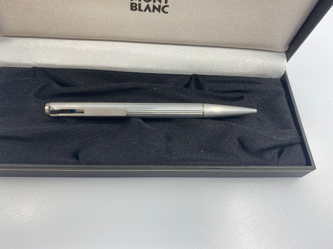 Montblanc Ballpix 7825: Steel Ballpoint Pen With Lever Mechanism, Made ...