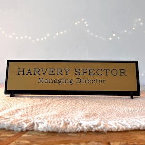 Executive Personalised Desk Name Plate, Professional Office Desk Sign ...