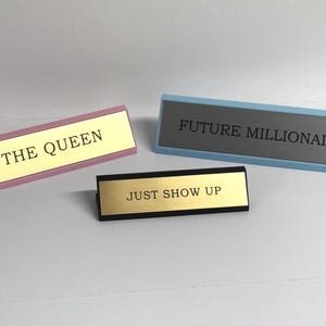 Create Your Own Custom Desk Sign, Fun Gift, Office Secret Santa, Desk ...