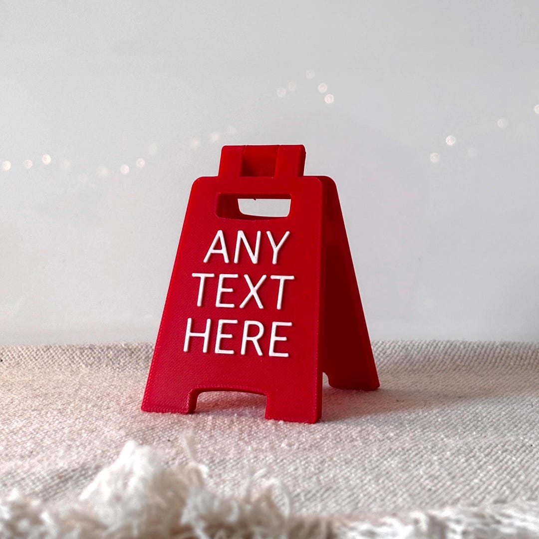 Customizable Mini Floor Sign, Desk Name Plate Funny Office Decor ...