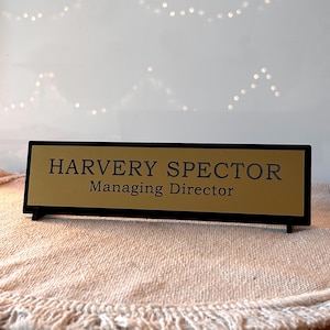 Executive Personalised Desk Name Plate, Professional Office Desk Sign ...