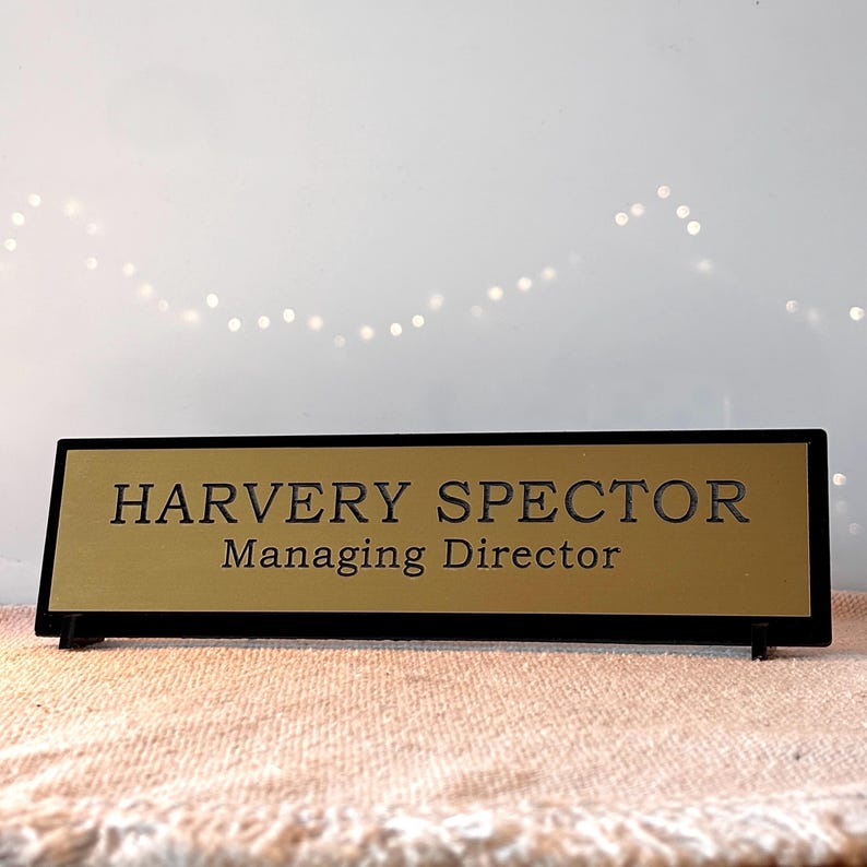 Executive Personalised Desk Name Plate, Professional Office Desk Sign ...