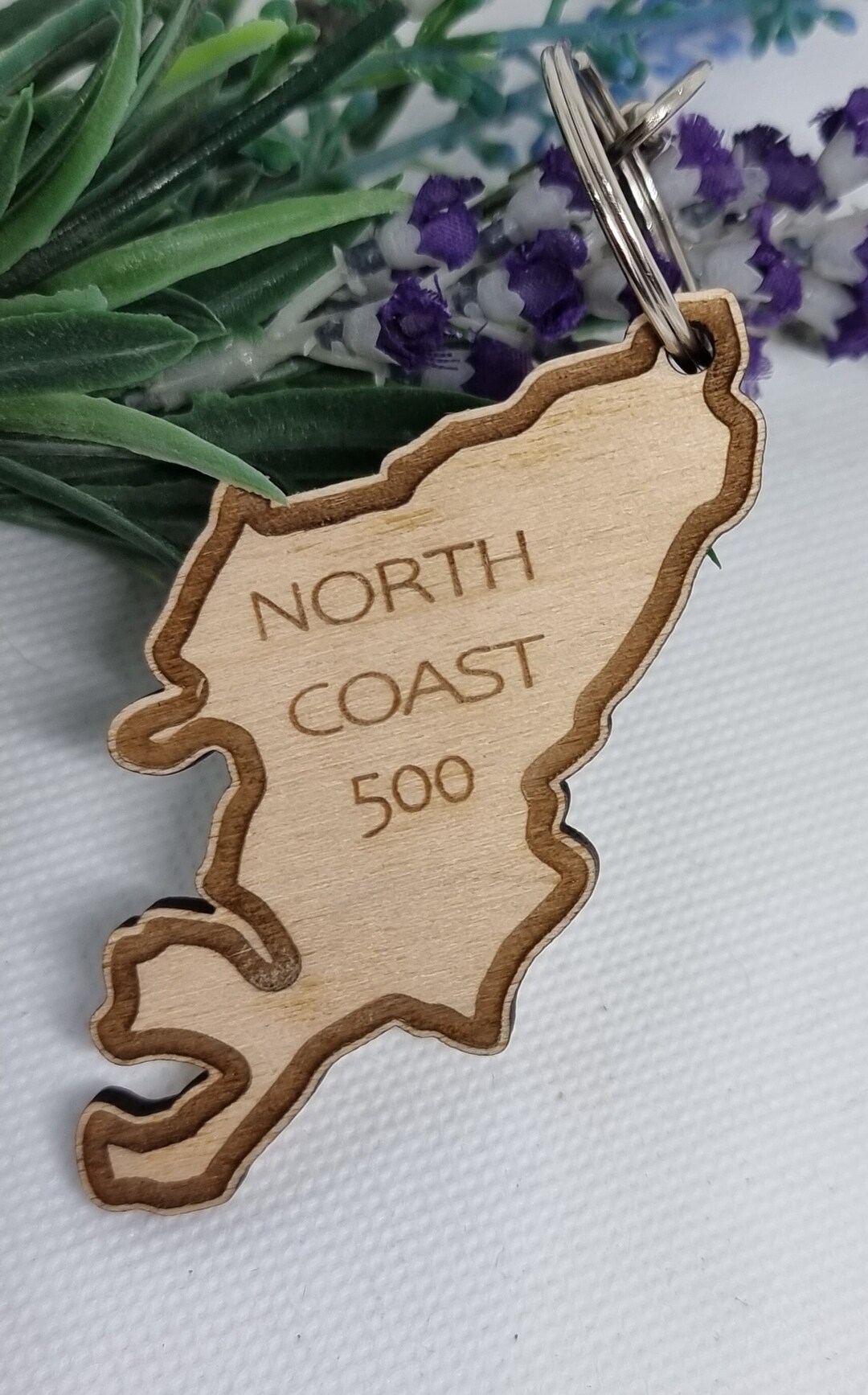 NC500 Keyring Outline Map Keychain - Etsy