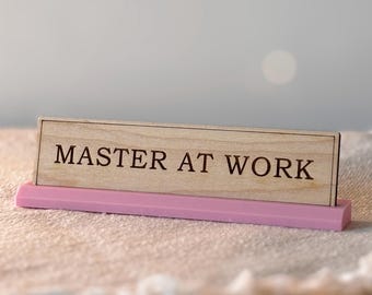 Custom Desk Sign Personalised Desk Name Plate Funny Office Decor Office ...