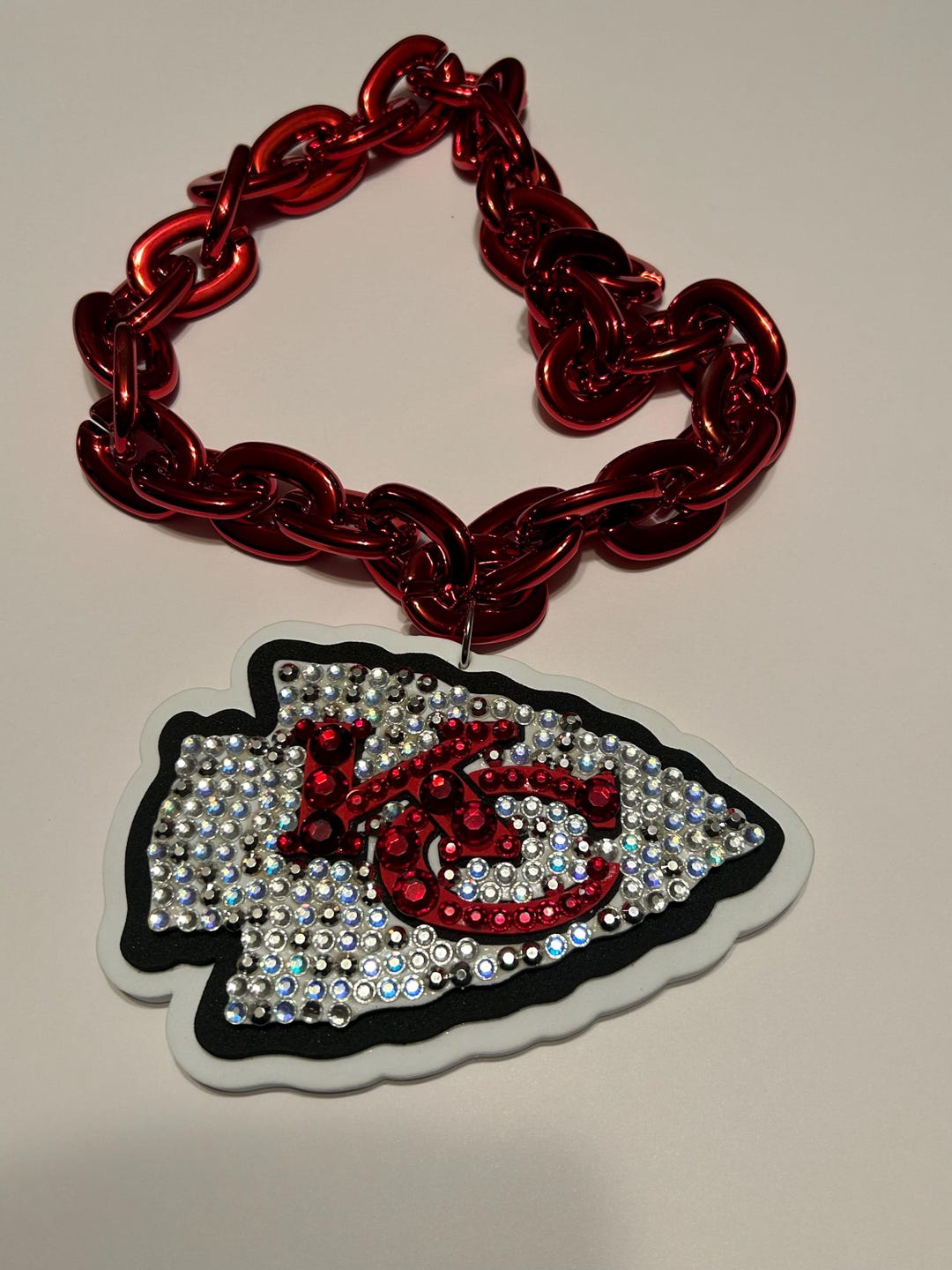Game Day Support Necklaces. Blinged Out by Hand KC Chiefs Arrowhead ...