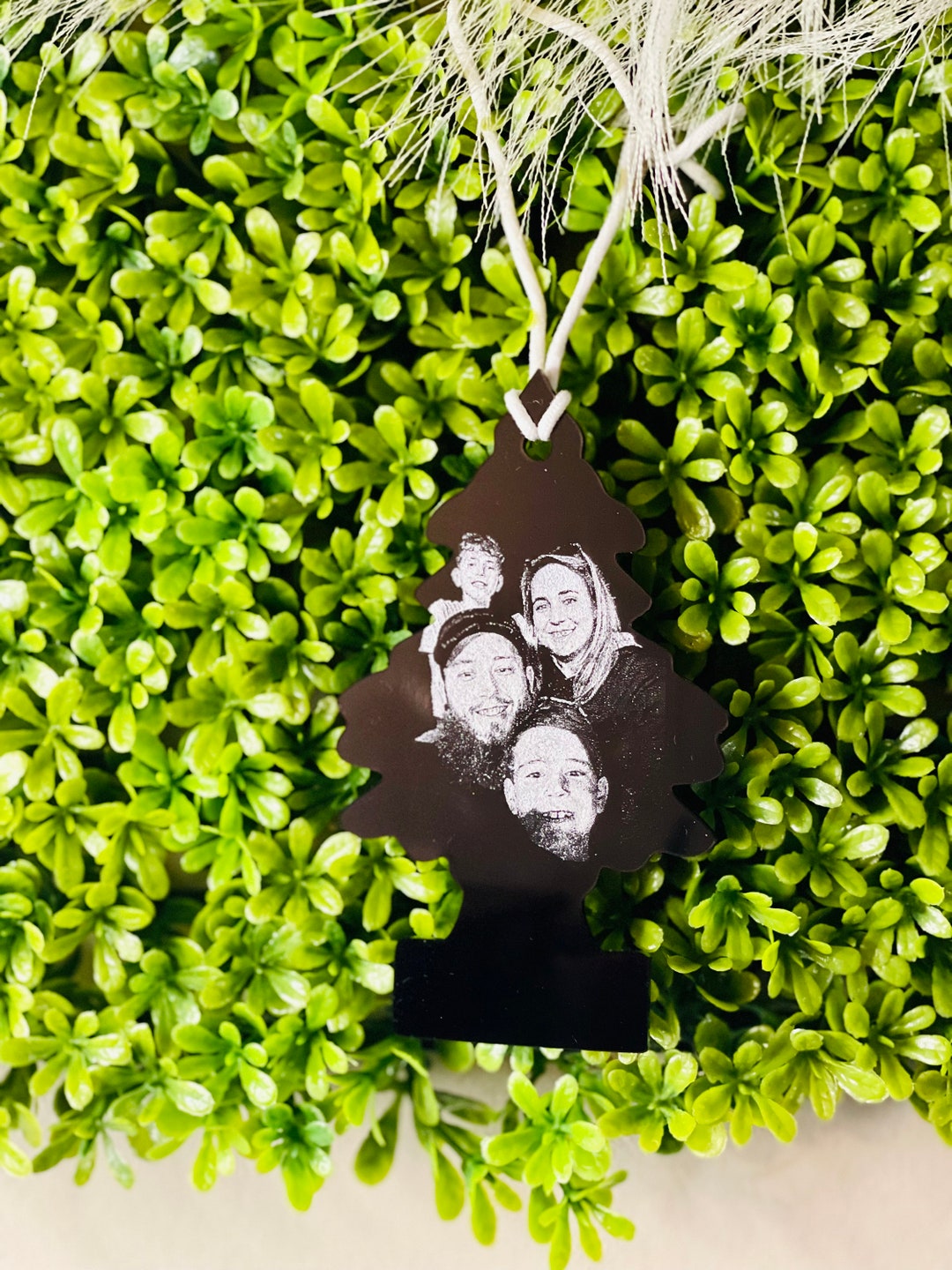 Custom Photo Car Tree, Photo Engraved Car Charm, Car Freshie Customs - Etsy
