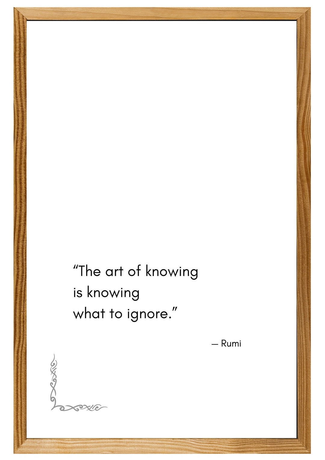 The Art of Knowing by Rumi - Etsy