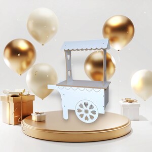 Wooden Cart for Displaying Sweets, Cakes, Wedding Favors, Events, First ...