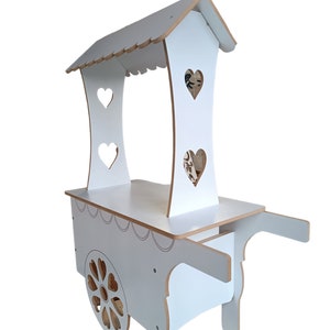 Wooden Cart for Displaying Sweets, Cakes, Wedding Favors, Events, First ...