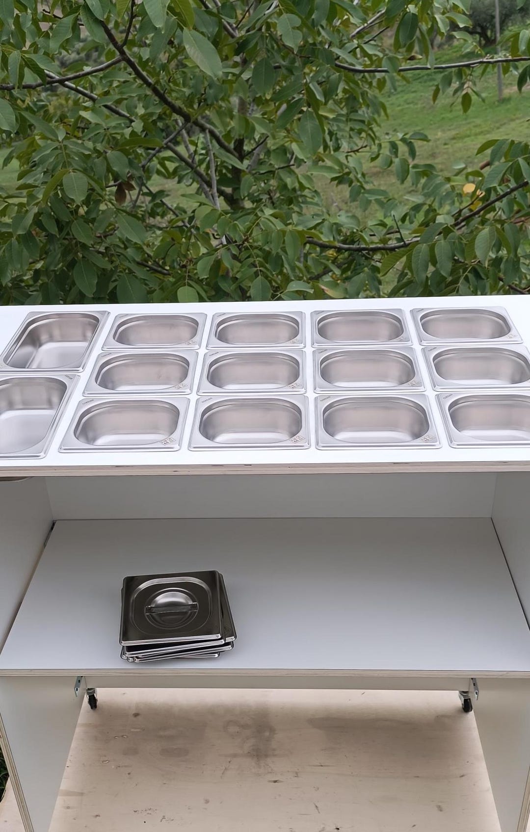 Wooden Cart, Mobile Folding Cart, Deli Cart, Snack Cart, Events ...